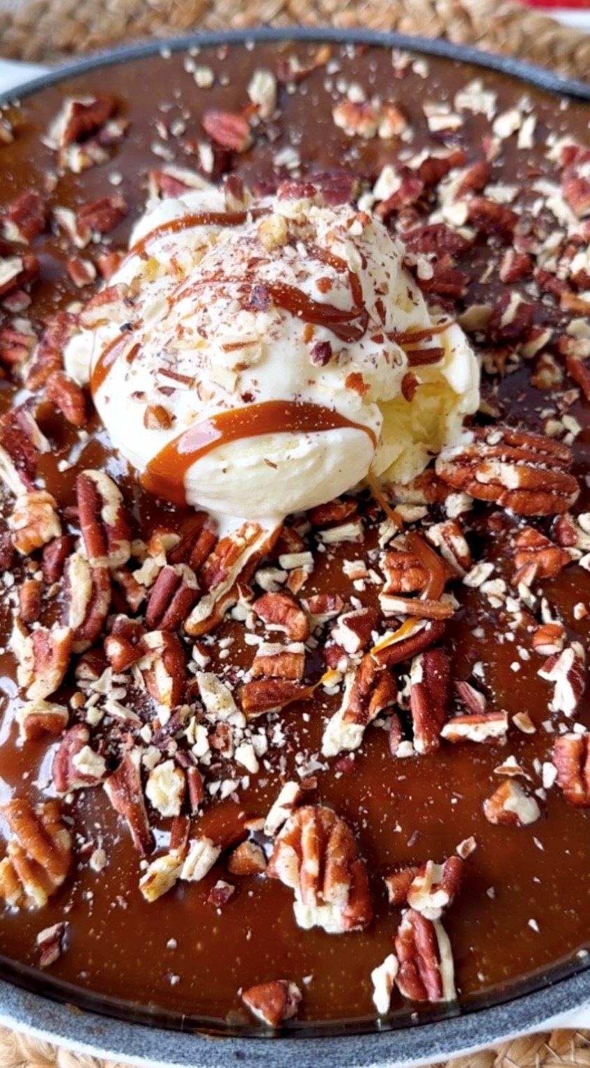 Sticky Toffee Apple Pudding Cake - Sweet Monkey